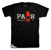 On Lock Jordan coolest shirts to match Reflective 6's